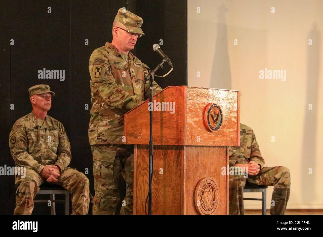 U.S. Army Col. David Dailey, outgoing chief of staff for Combined Joint ...