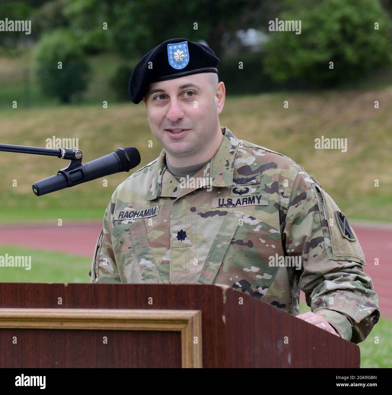 U.S. Army Lt. Col. Steven M. Rachamim, 5th Battalion 7th Air Defens ...