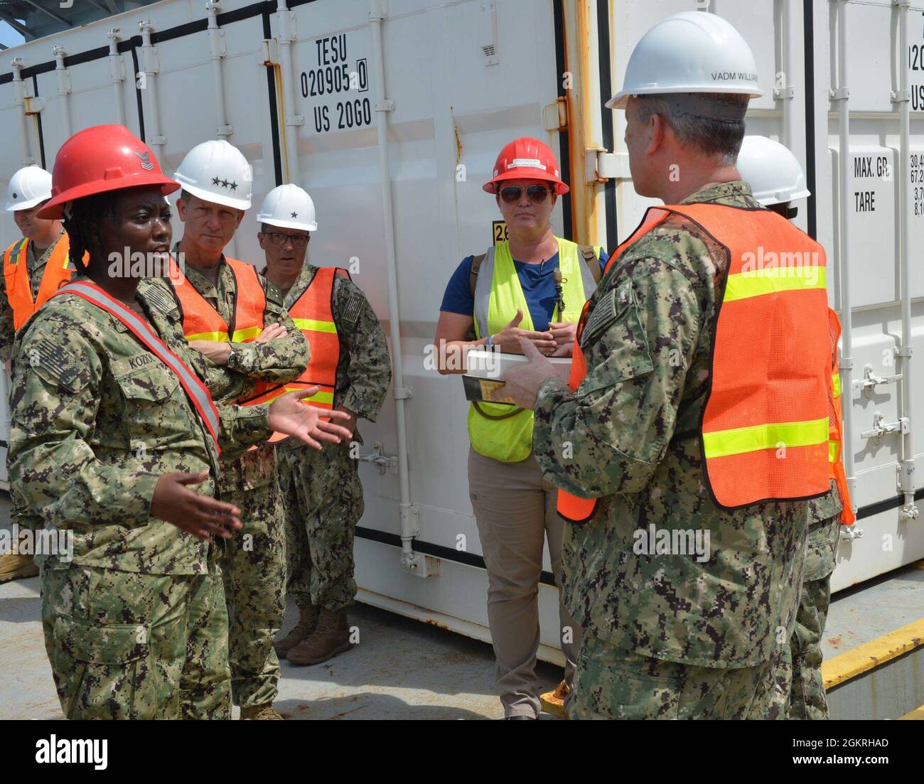 Chief of Navy Reserve Vice Adm. John Mustin; Vice Adm. Ricky Williamson ...