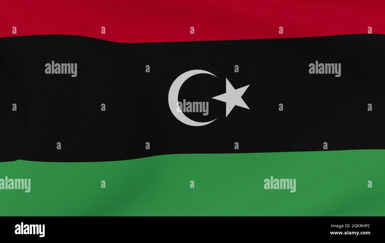 flag Libya patriotism national freedom. High quality 3d image , 3D rendering Stock Photo - Alamy