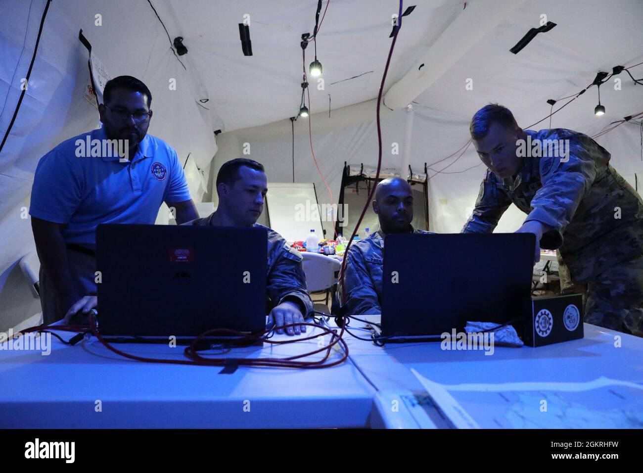 412th TEC Soldiers review injected scenarios for mission success during ...