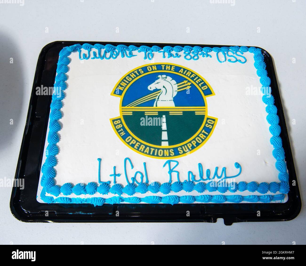 The 88th Operations Support Squadron holds a change of command ceremony ...