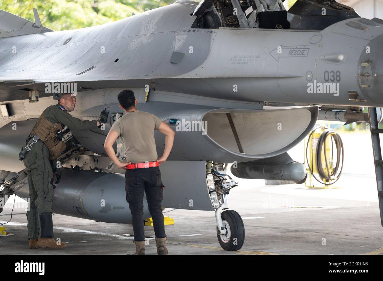 U.S. Air Force Lt. Col. Jordan "Def" Kahn, 13th Fighter Squadron ...