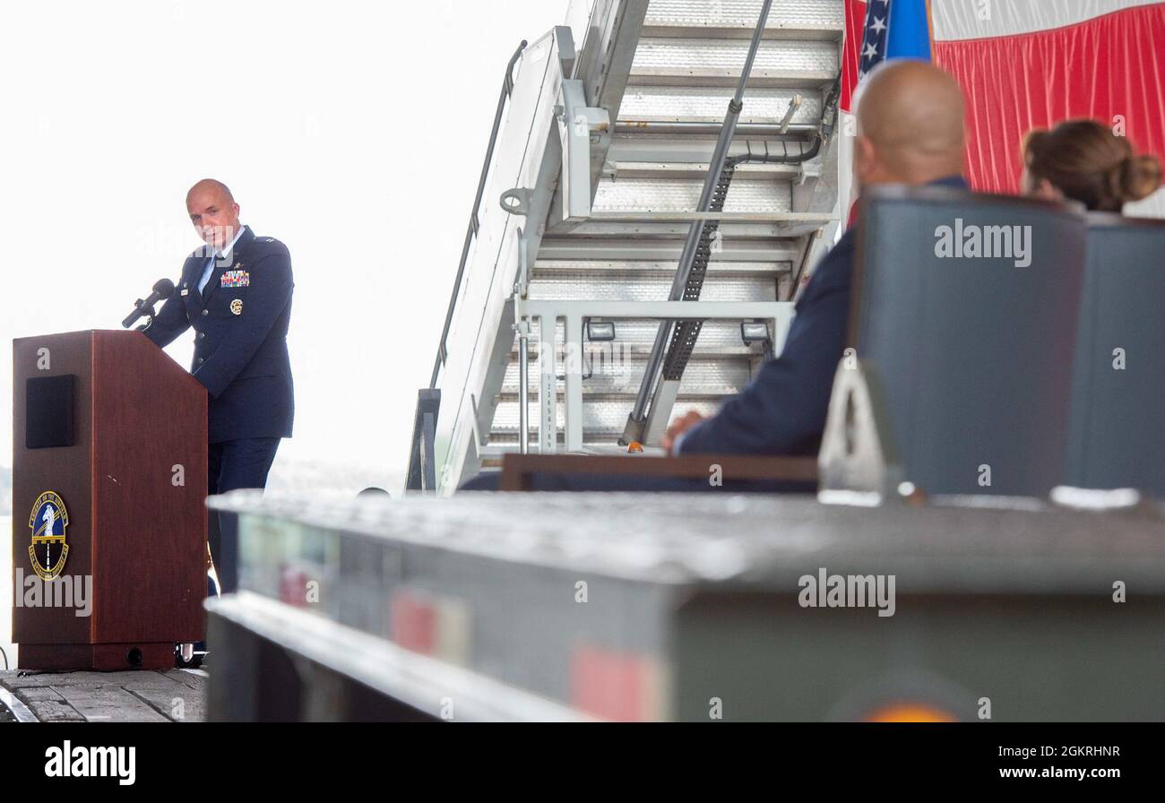 The 88th Operations Support Squadron holds a change of command ceremony ...
