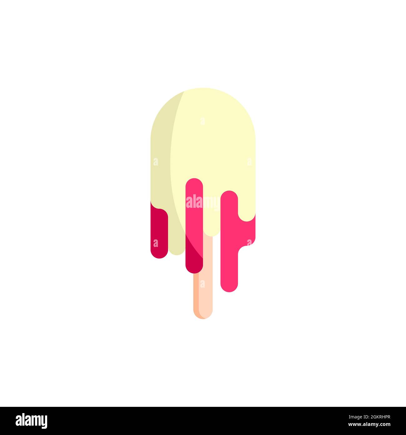 Ice Cream Vector icon design illustration Template Stock Photo - Alamy