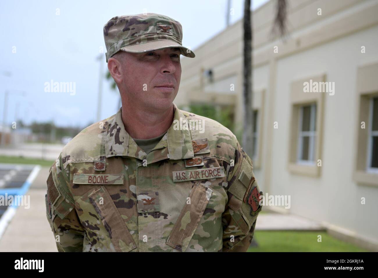 U.S. Air Force Col. Pete Boone, the 156th Wing commander at Muñiz Air ...