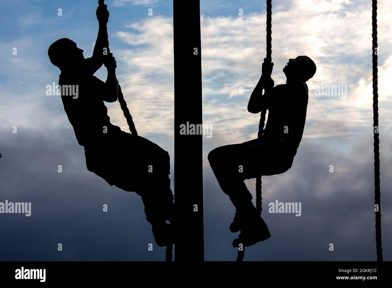 U.S. Marine Corps officer candidates from Lima Company, execute the ...