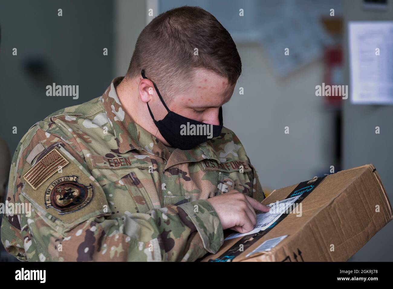 U.S. Air Force Airman 1st Class Darnail Eden, 380th Expeditionary Force ...