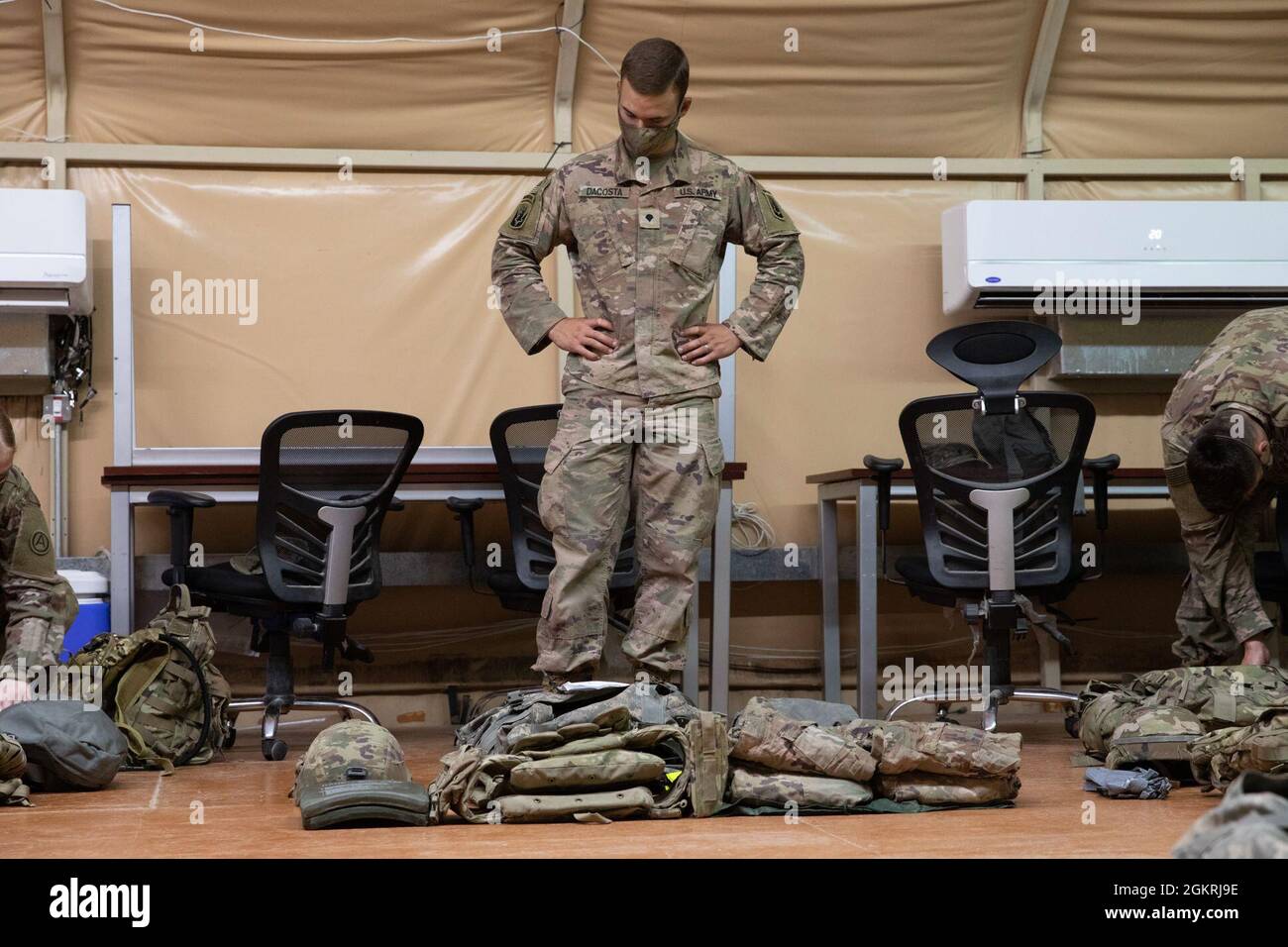 U.S. Army Spc. Omar Dacosta, an infantryman with Company A, 3rd ...