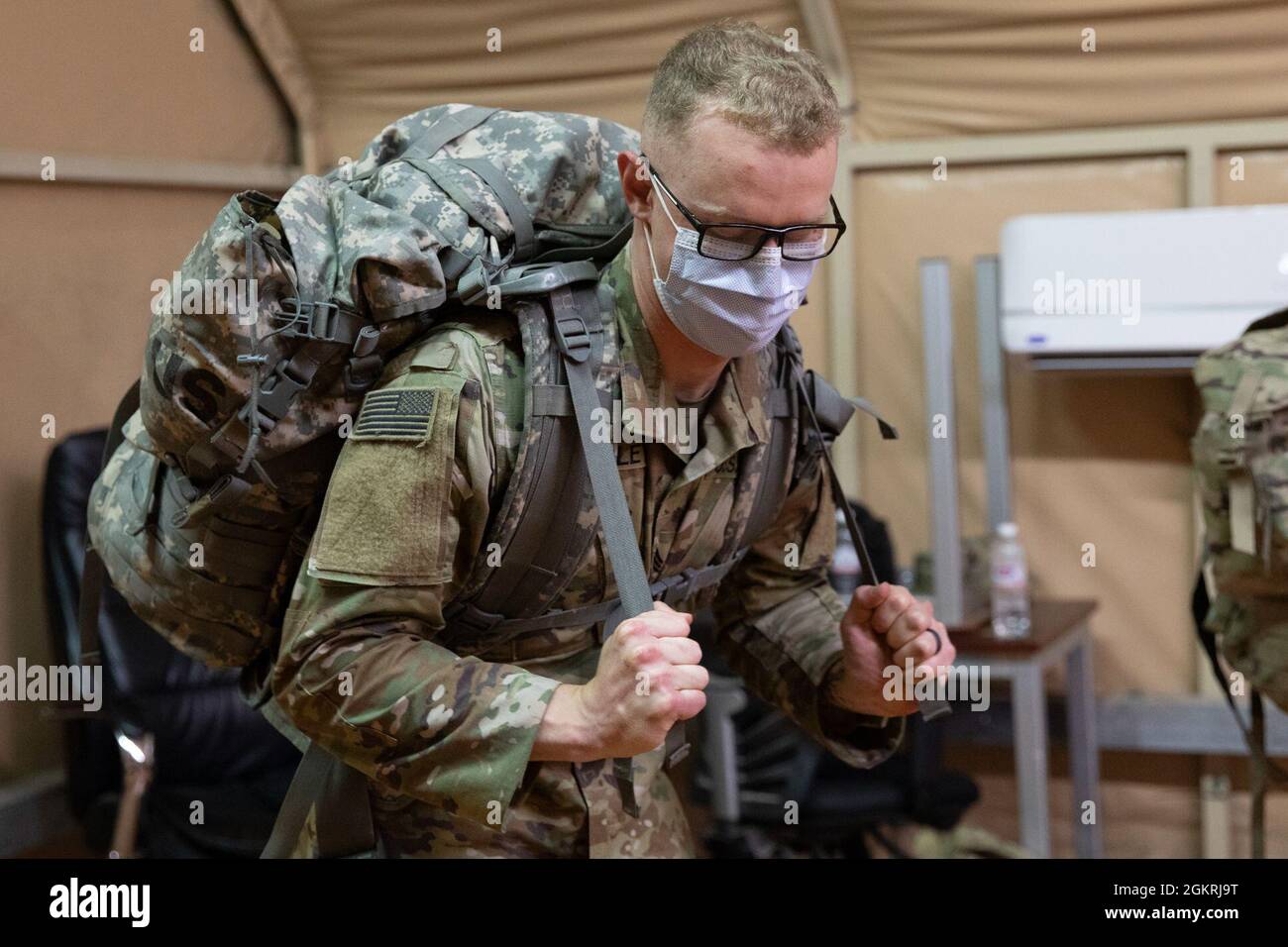 U.S. Army Sgt. Brandon Brantley, a chemical, biological, radiological ...