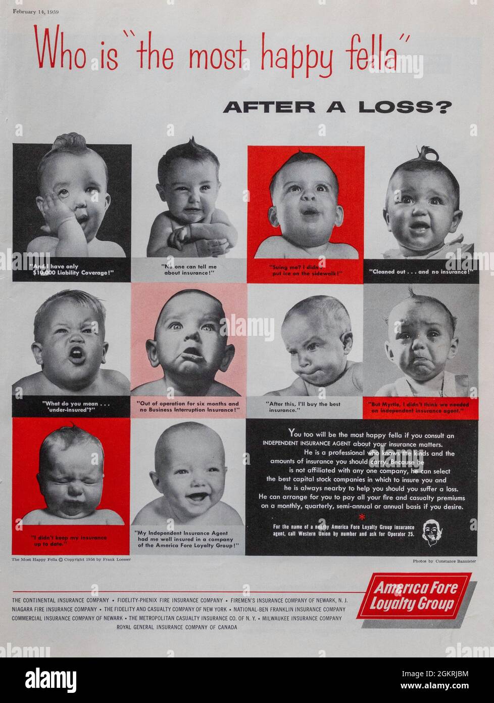 Baby advert 1950s hi-res stock photography and images - Alamy