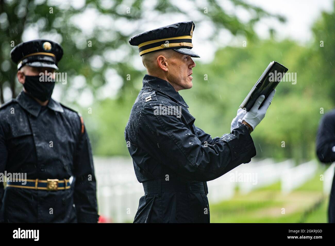 U.S. Army Chaplain (Capt.) Jason Phipps presides over the funeral ...