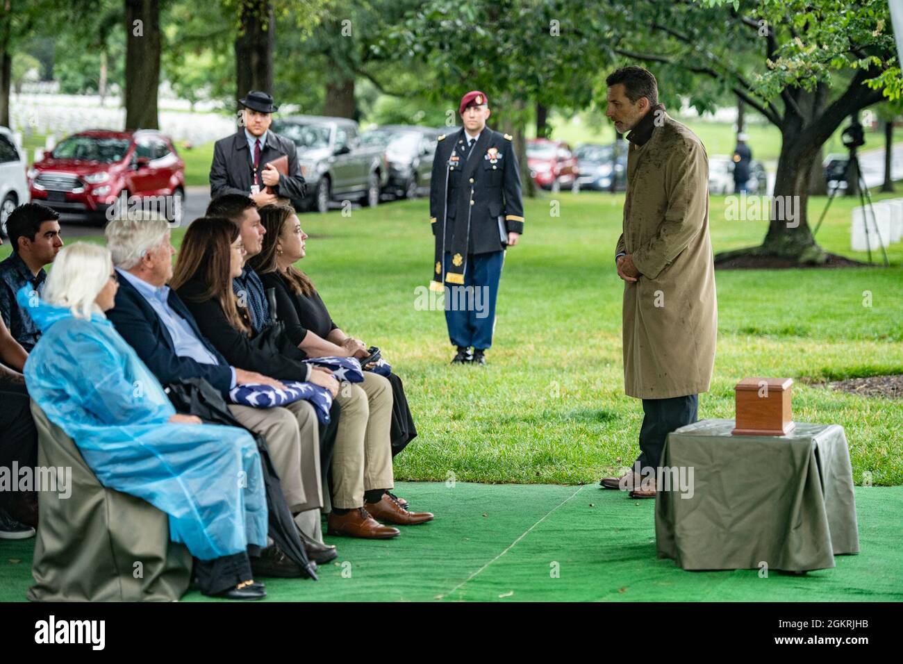 Dr. Gerald Lowe (right), director of operations, Arlington National ...
