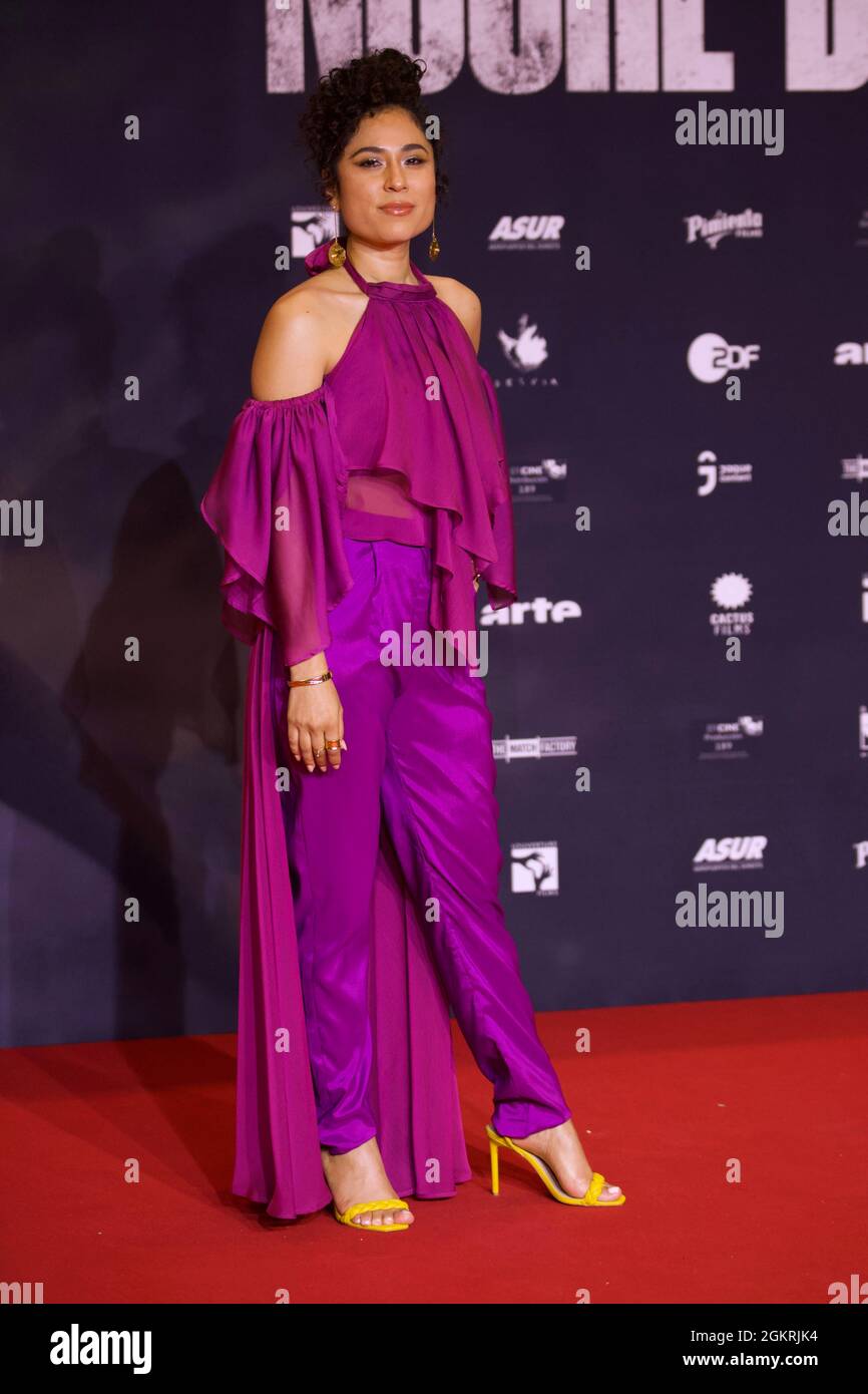 MEXICO CITY, MEXICO - SEPTEMBER 14, 2021: Actress Mayra Batalla poses ...