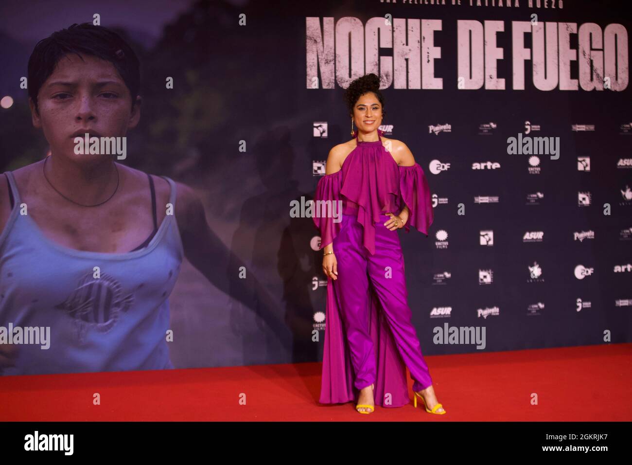 MEXICO CITY, MEXICO - SEPTEMBER 14, 2021: Actress Mayra Batalla poses ...