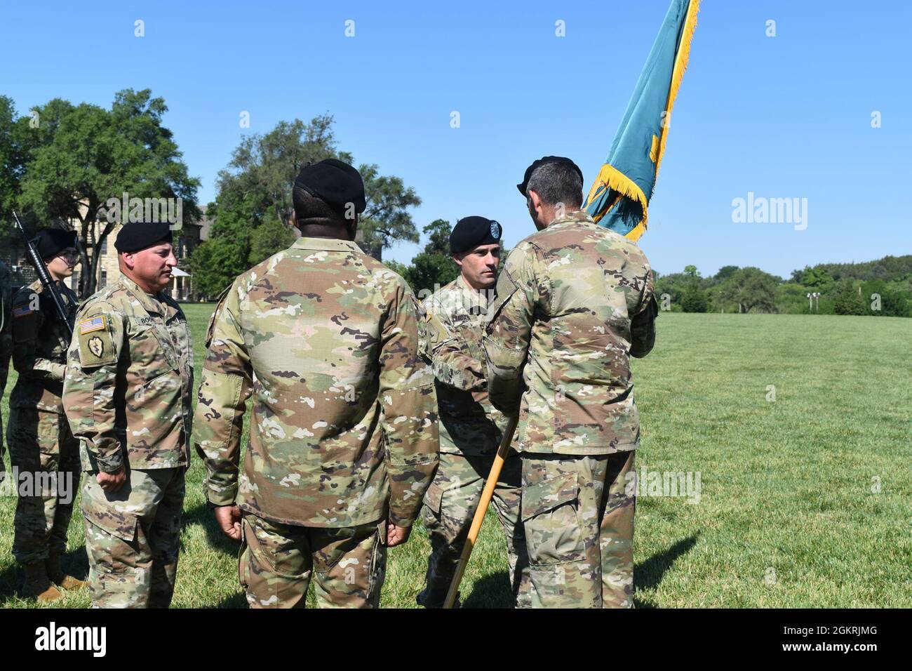 Lt. Col. Paul Z. Licata, outgoing commander of Army Field Support ...