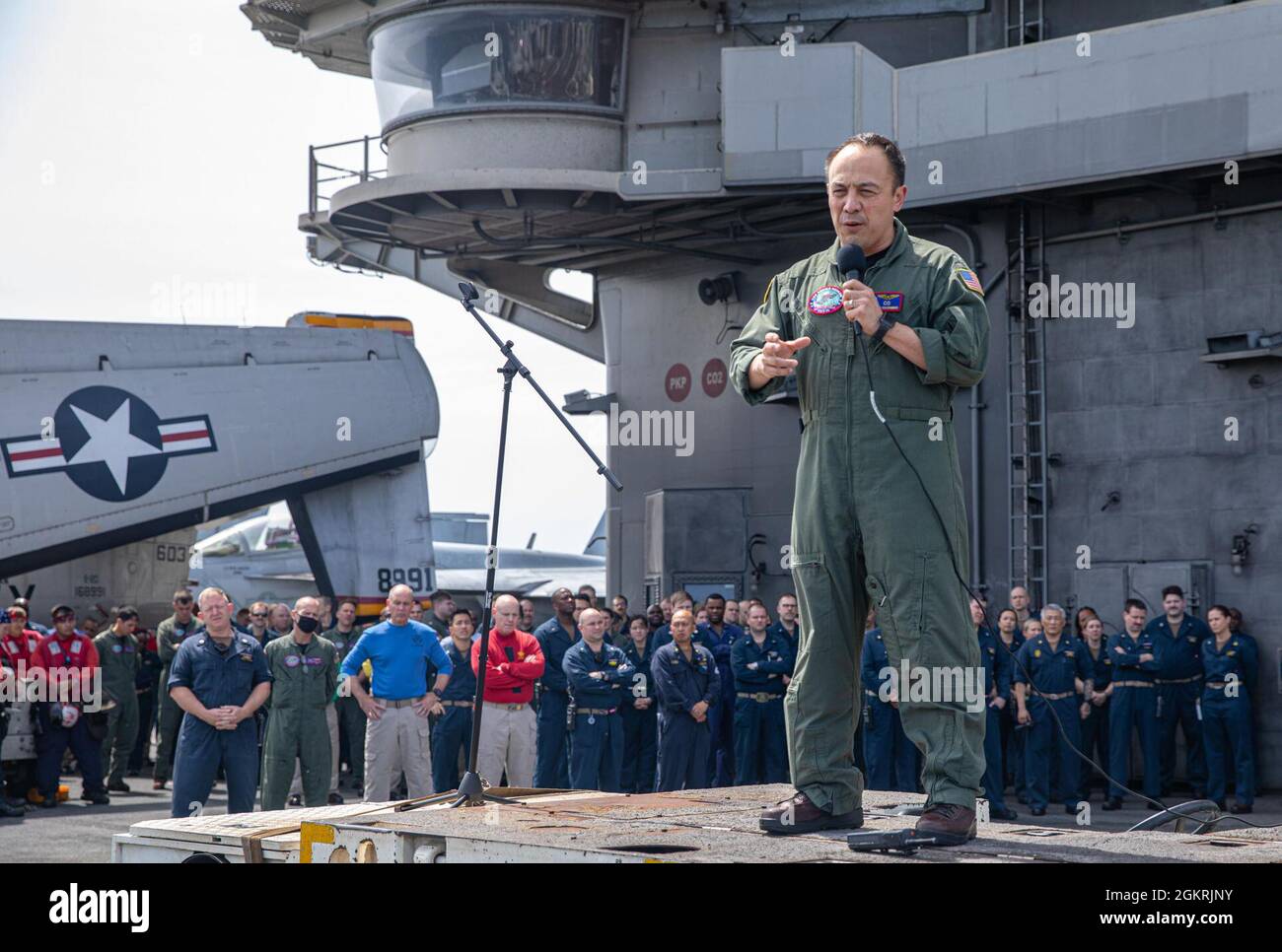 210622-N-NY362-1024 INDIAN OCEAN (June 22, 2021) Capt. Fred Goldhammer ...