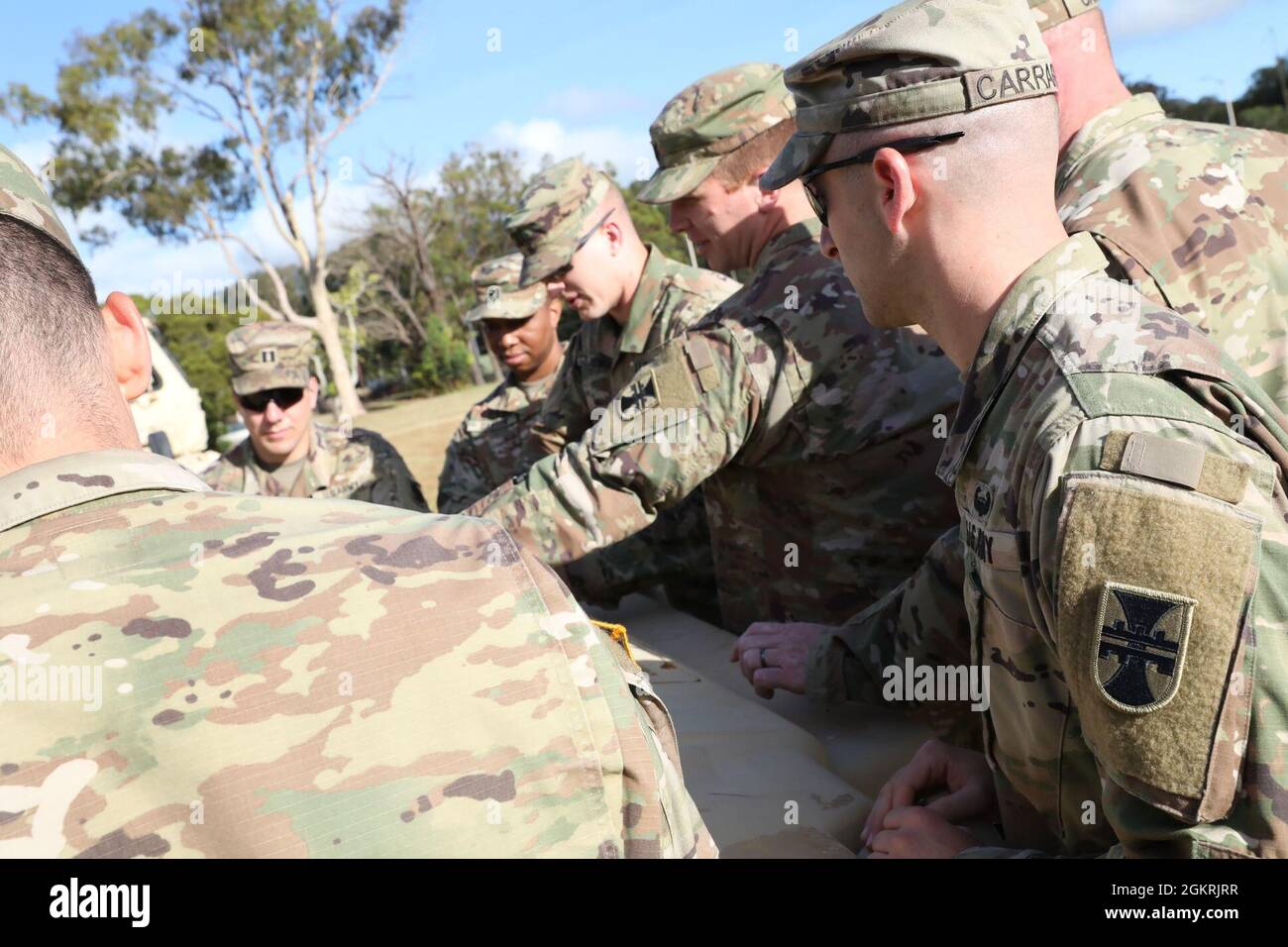 Soldiers of the 865 Forward Engineer Support Team - Advance (FEST-A ...