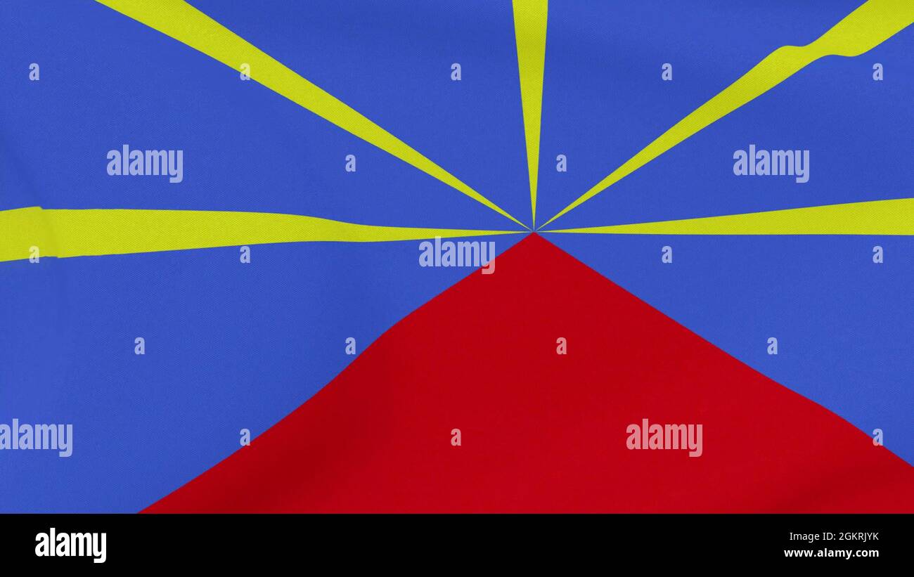 flag Reunion patriotism national freedom , 3D illustration Stock Photo ...