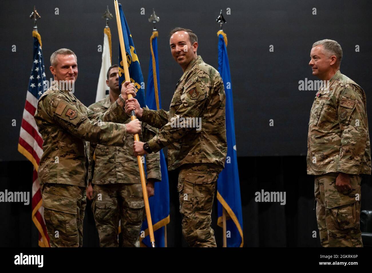Brig. Gen. Jason Rueschhoff, 7th Air Force deputy commander, left ...