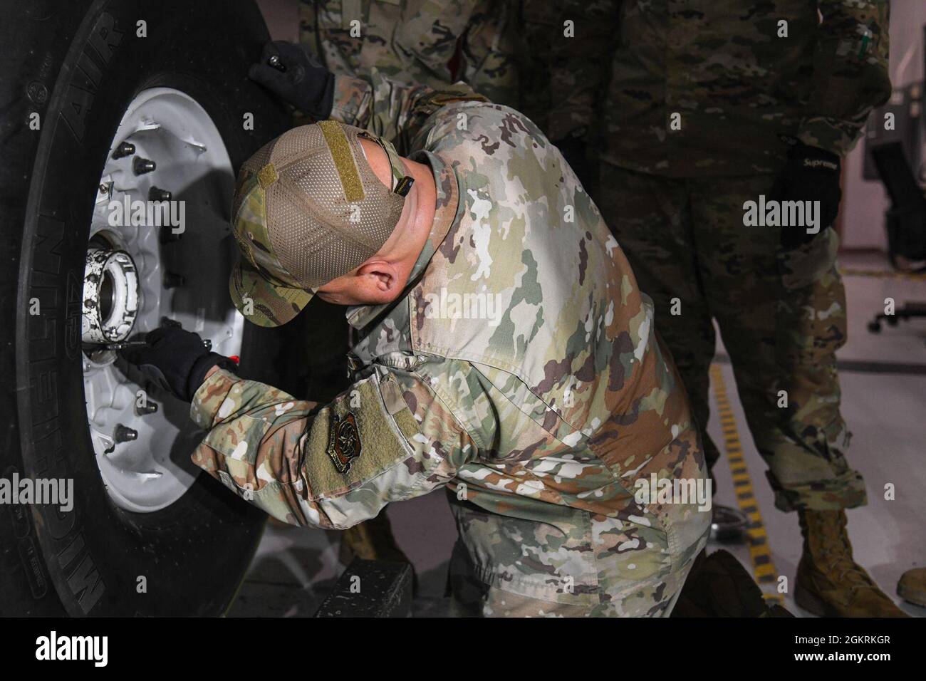 Chief Master Sgt. Jason Colón, the 628th Air Base Wing command chief ...