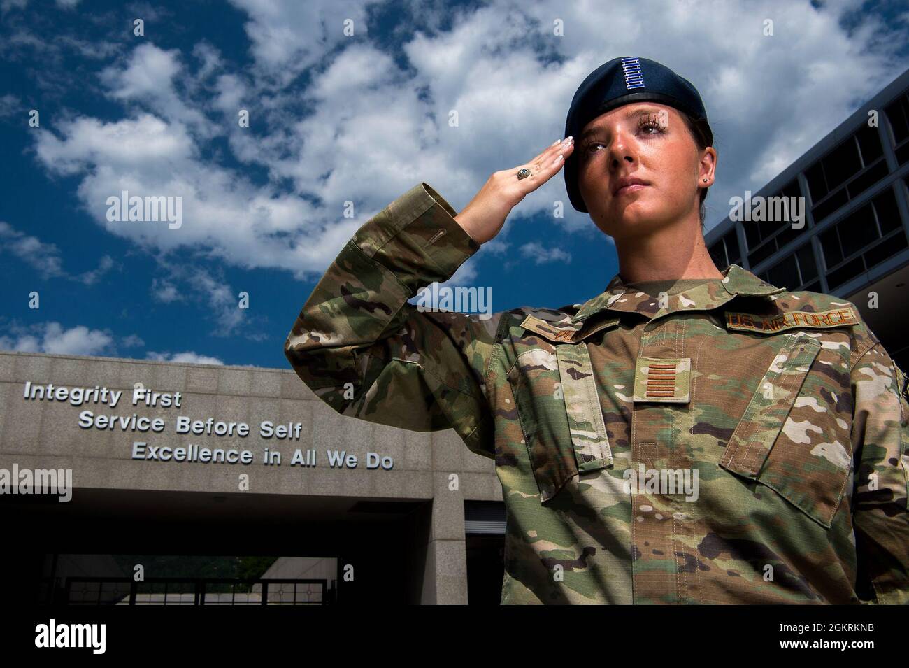 U.S. Air Force Academy -- Cadet First Class Kayla Perez, a Cadet Cadre ...