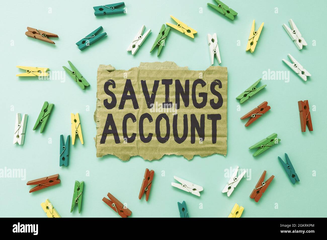 Conceptual display Savings Account. Business idea an interestbearing ...