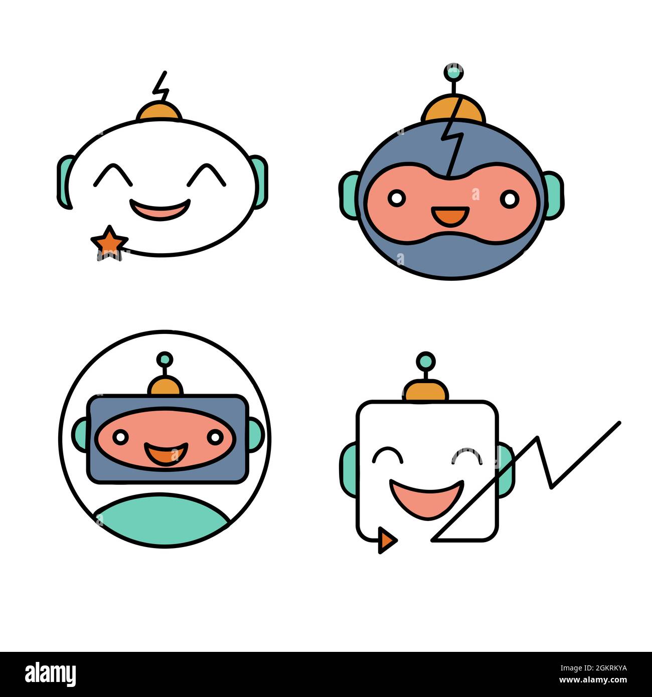 Robotics technology flat vector Stock Vector Images - Alamy