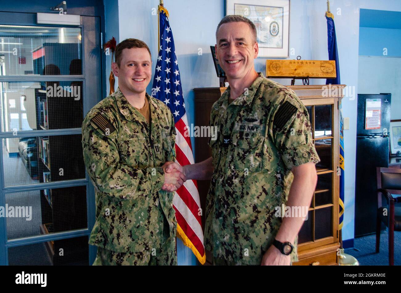 Capt. Steven W. Antcliff, commanding officer of the Naval Submarine ...
