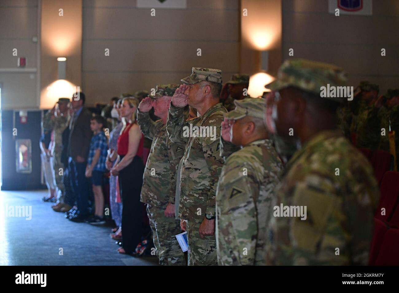 The 7th Army Training Command Team watches the Relinquishment of ...
