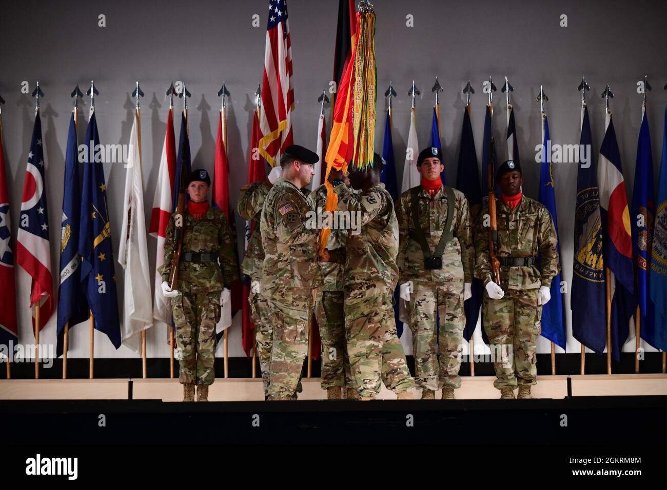 The 41st Field Artillery Brigade commander, Col. Daniel G. Miller ...