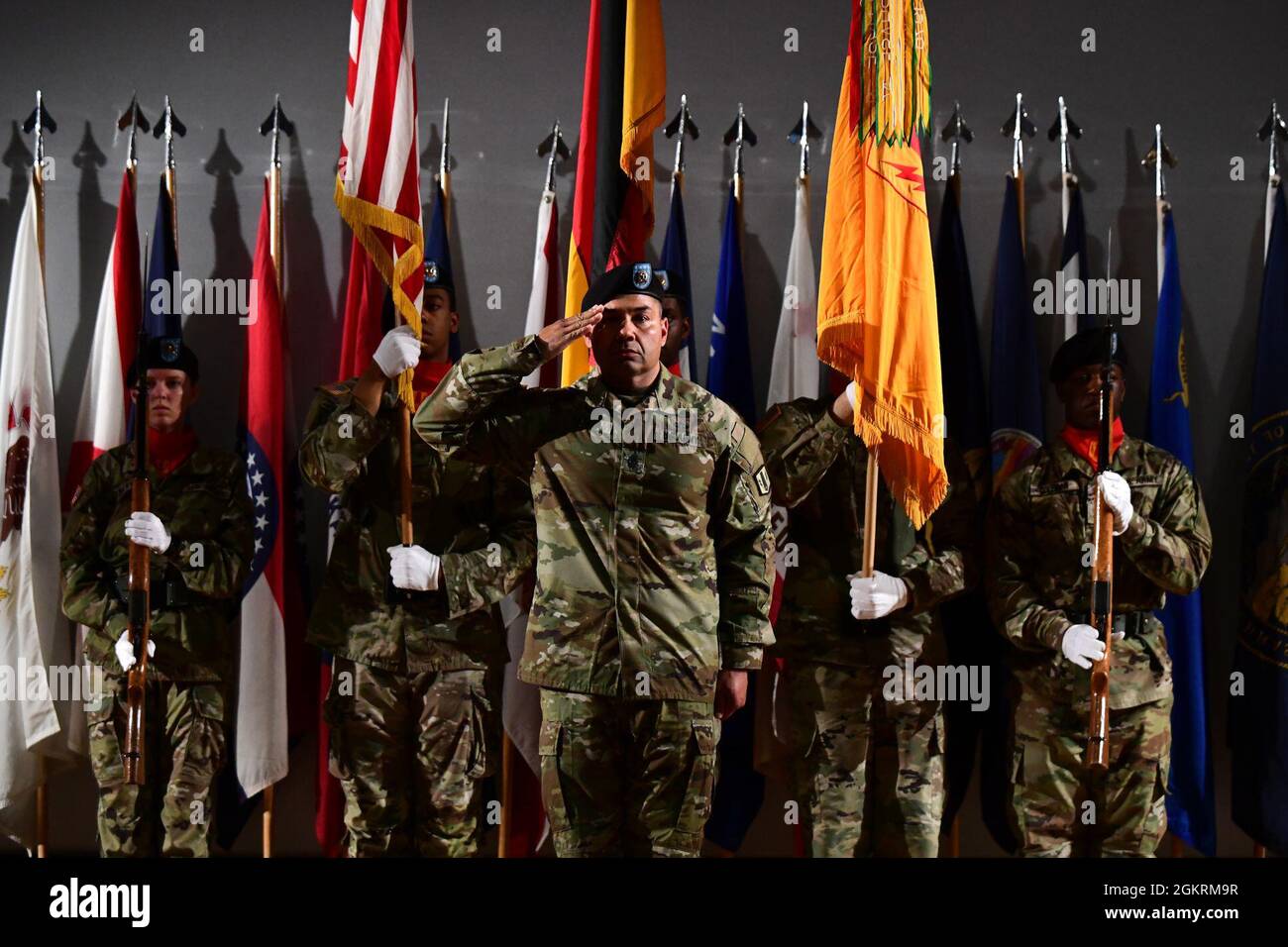 U.S. Sgt. Maj. Joshua J. Kazaka heads the Honor Guard assigned to the ...