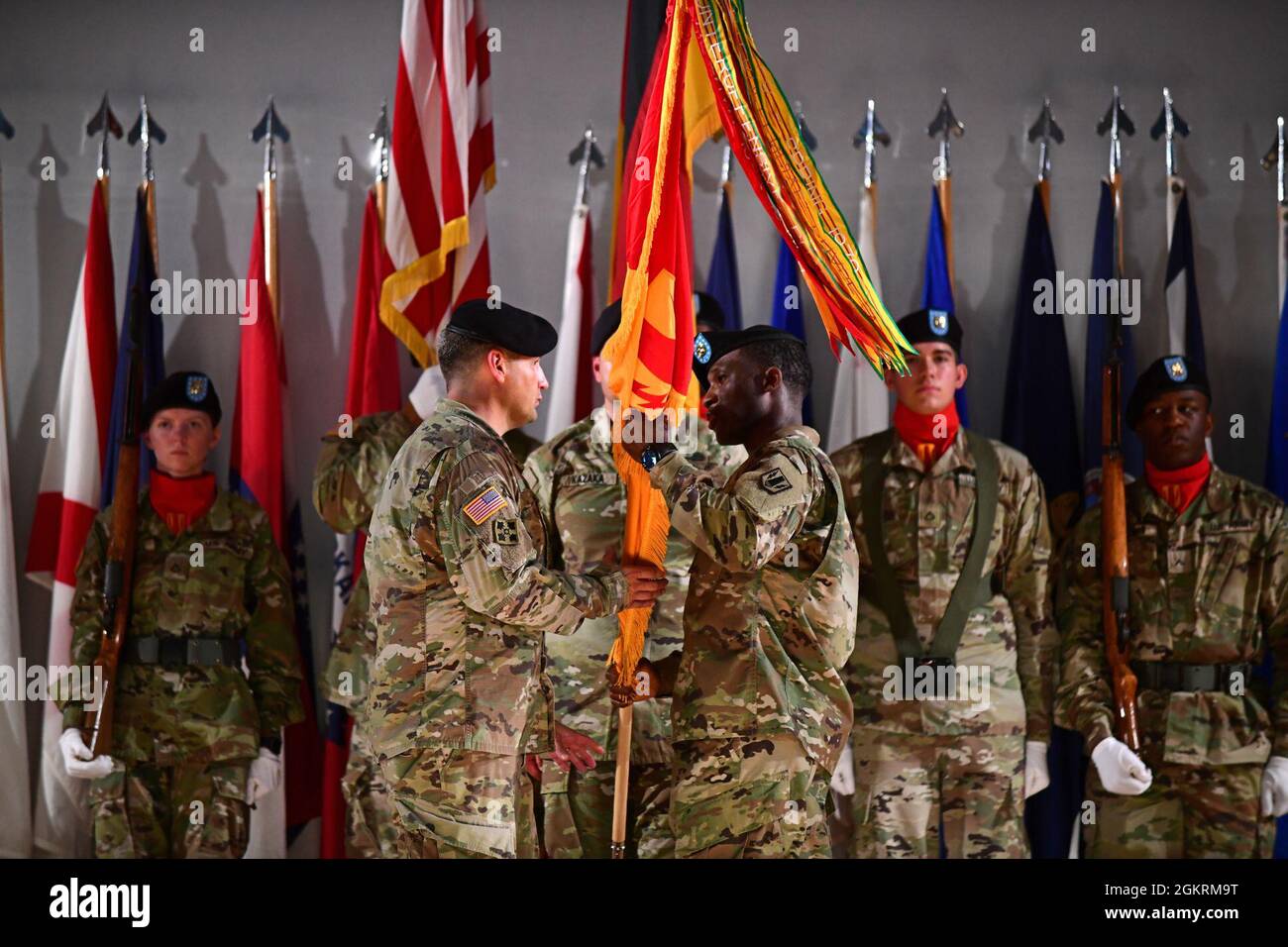 The 41st Field Artillery Brigade commander, Col. Daniel G. Miller ...
