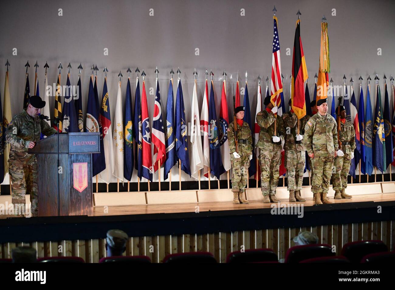 The 41st Field Artillery Brigade Commander Col. Daniel G. Miller ...
