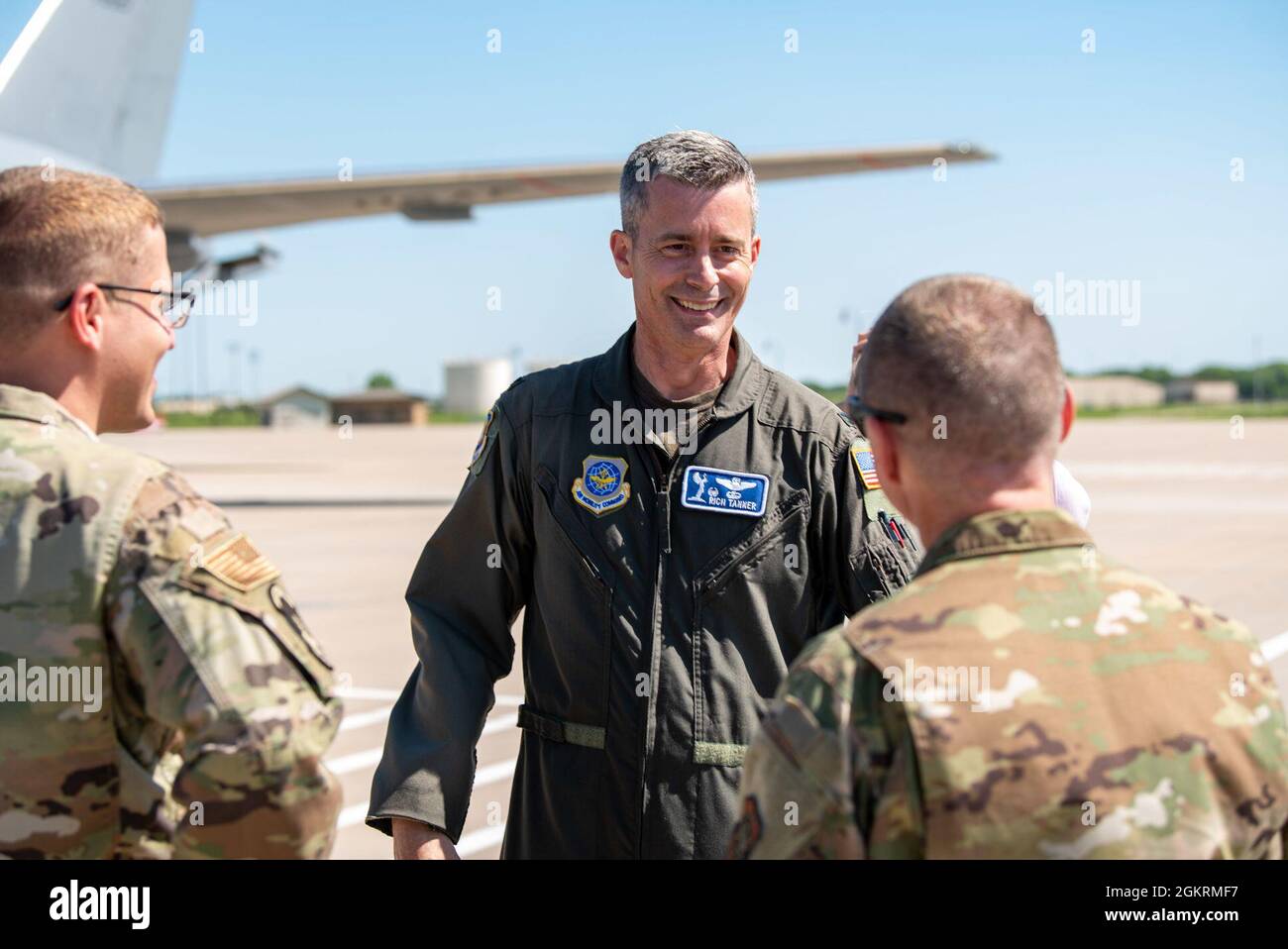 Col. Richard Tanner, 22nd Air Refueling Wing commander, bids farewell ...