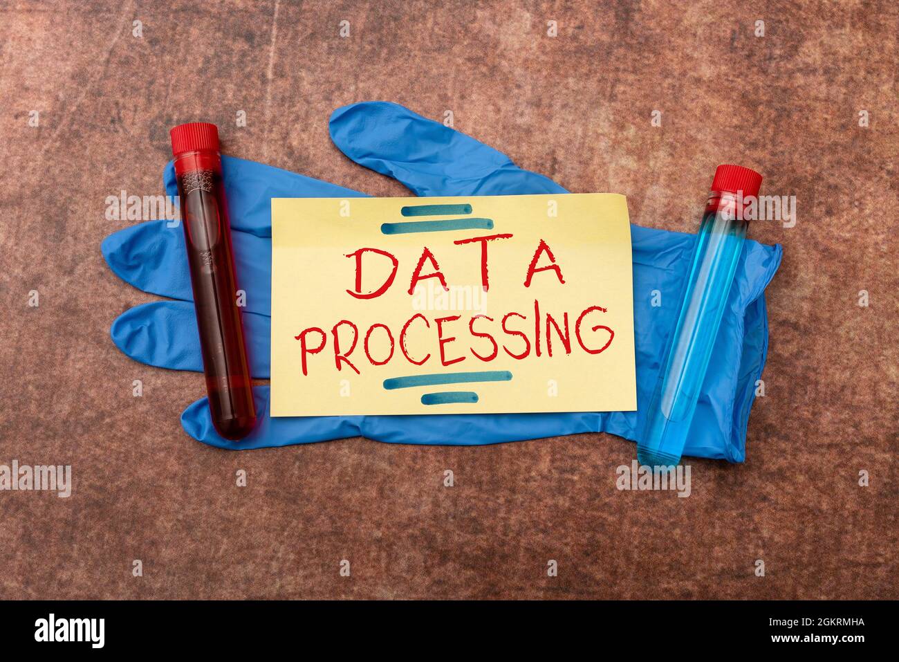 Inspiration showing sign Data Processing. Word Written on collection ...