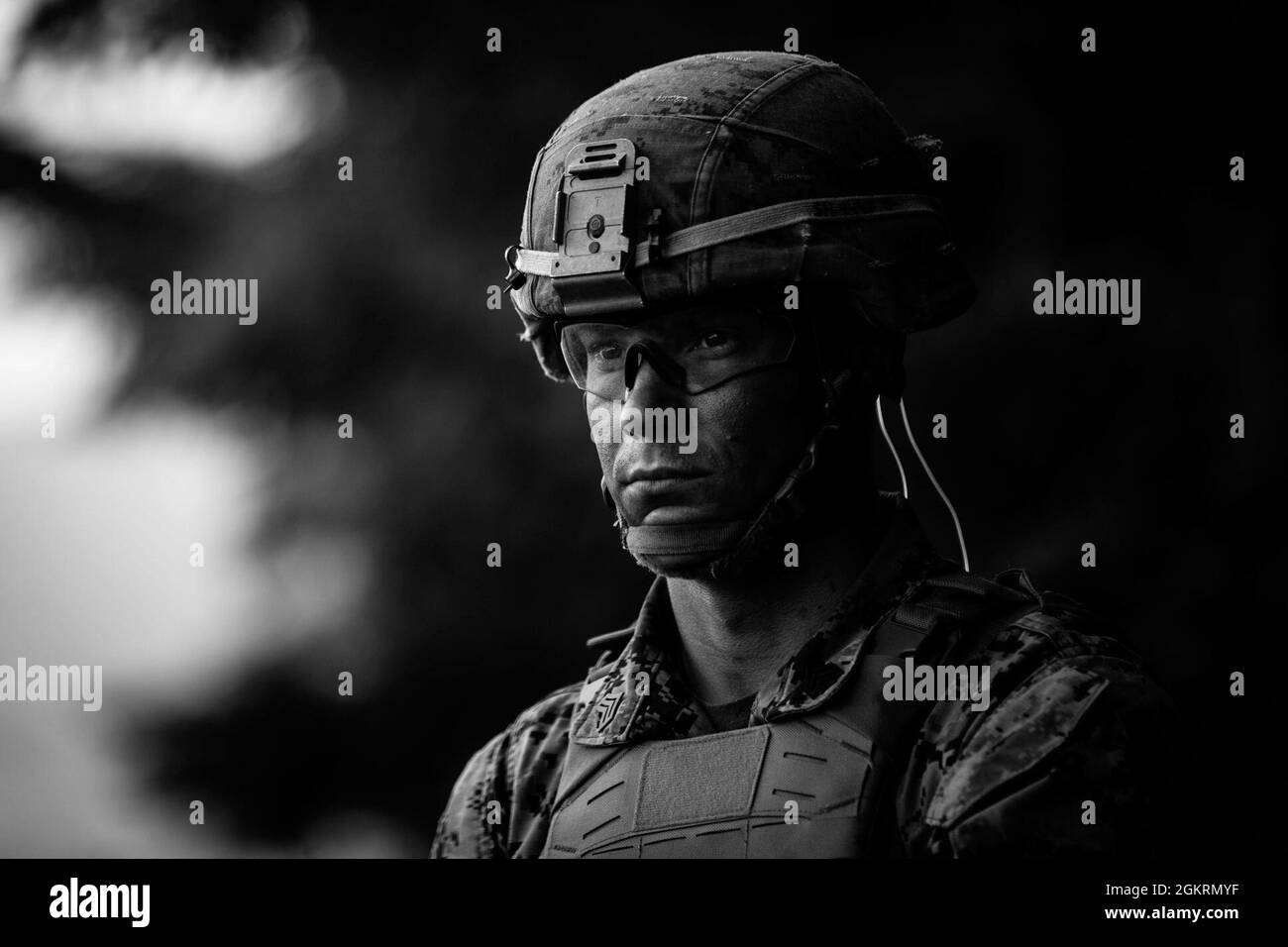 U.S. Marine Corps Sgt. Sean Hartman, a fire direction center chief with ...