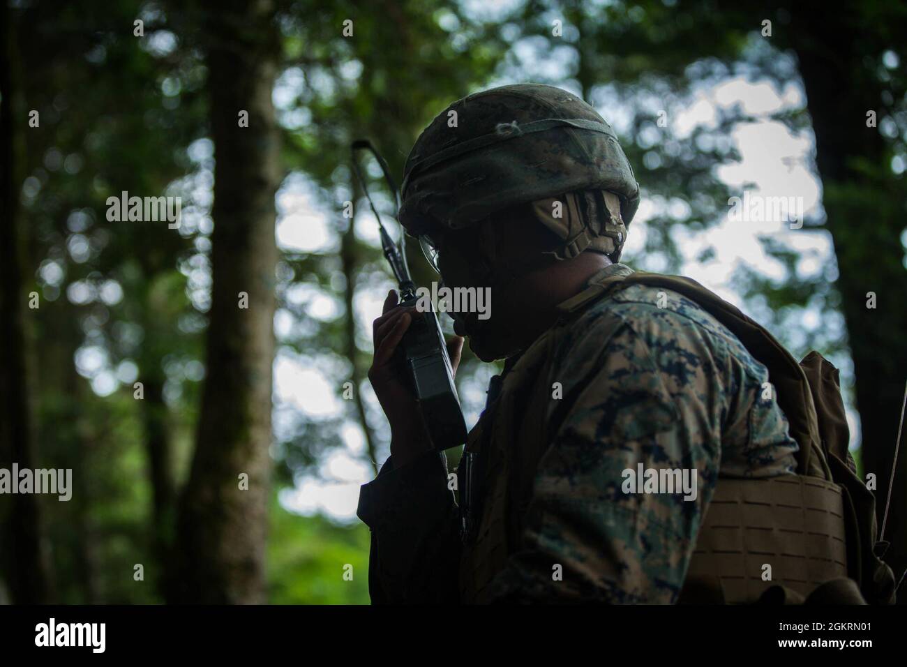 U.S. Marine Corps Cpl. Salvador Solozano, a radio operator with 2d ...