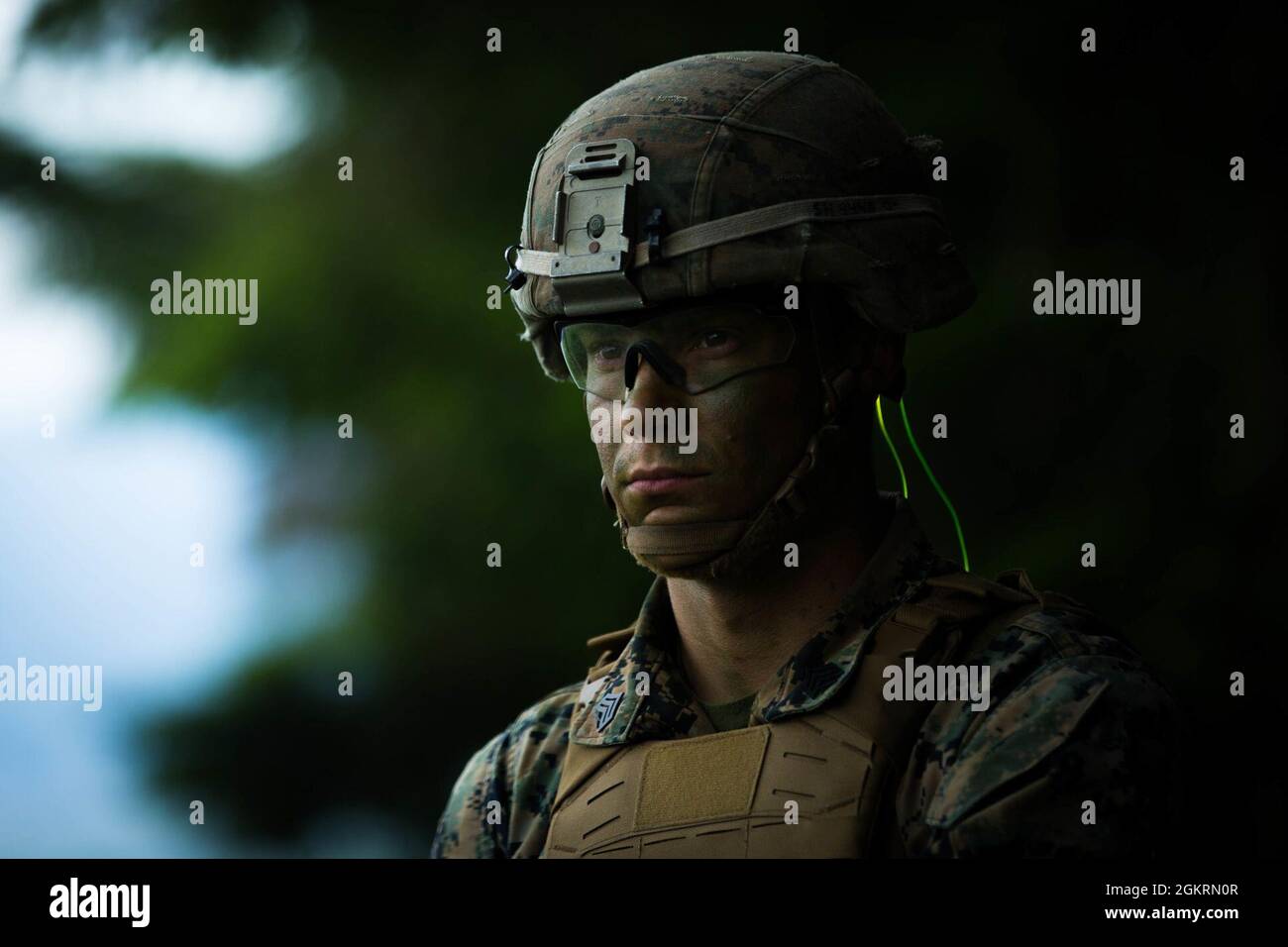 U.S. Marine Corps Sgt. Sean Hartman, a fire direction center chief with ...