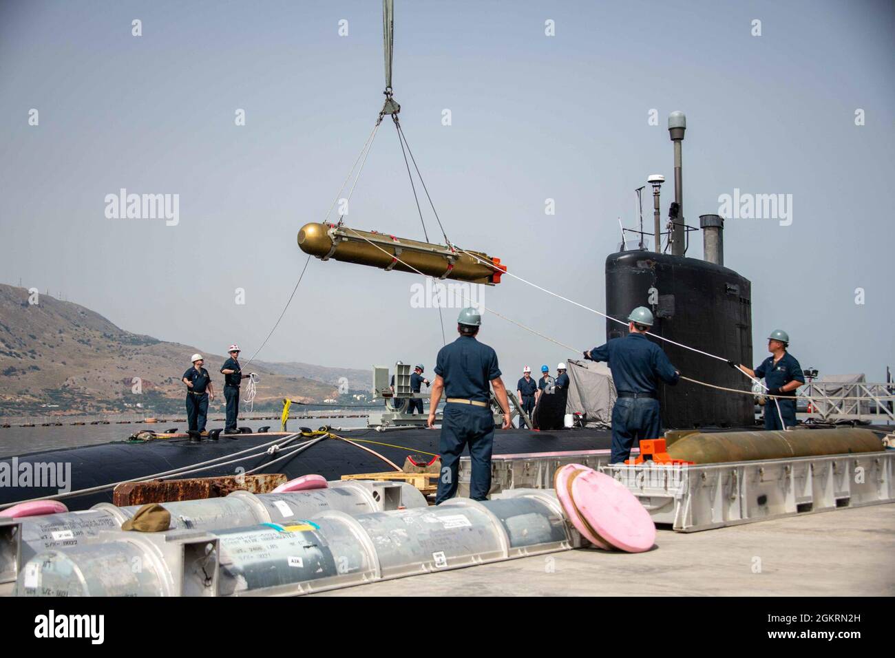 210622-N-UR565-0303 SOUDA BAY, Greece (June 22, 2021) Sailors aboard ...