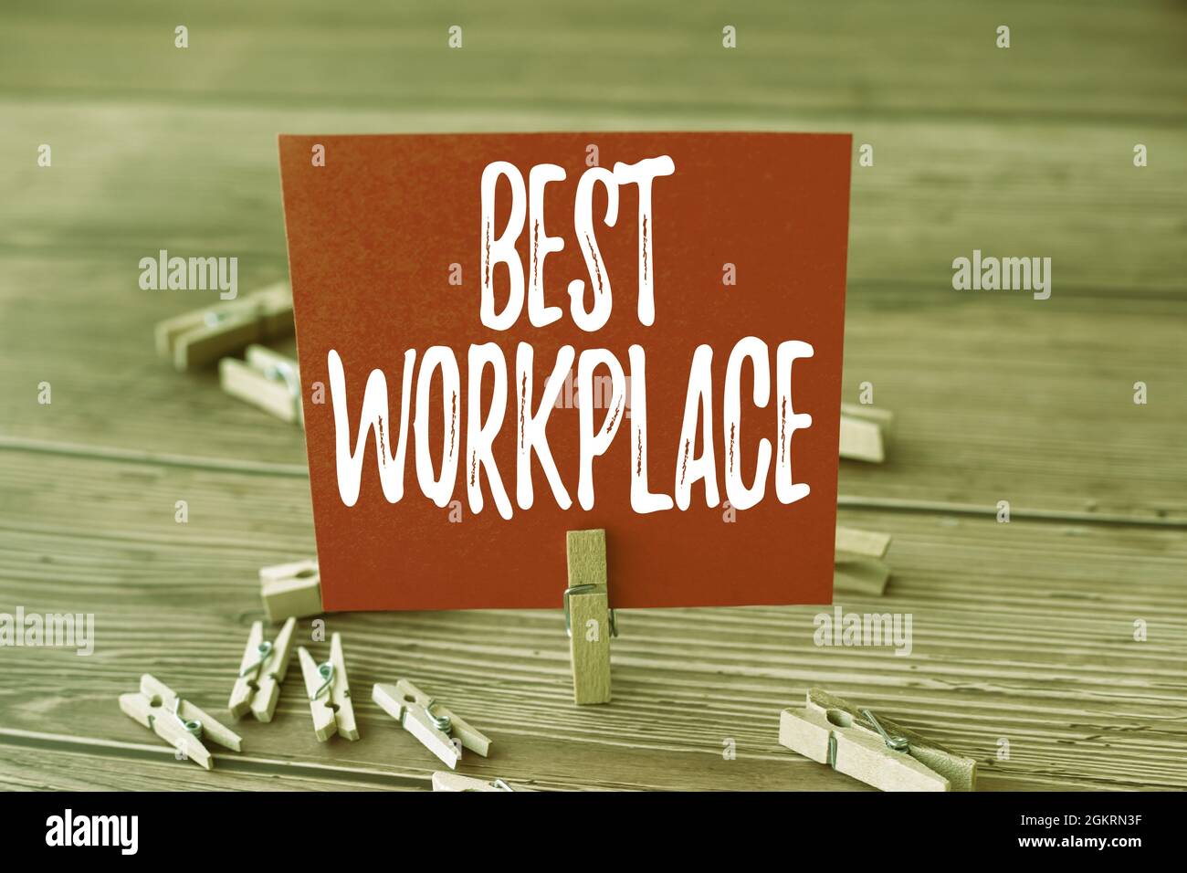 Conceptual display Best Workplace. Business showcase helps employees to ...