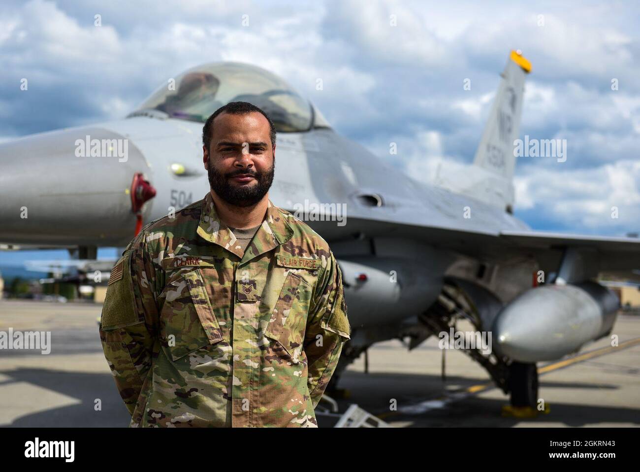 Staff Sgt. Joseph Clark, 80th Aircraft Maintenance Unit weapons load ...
