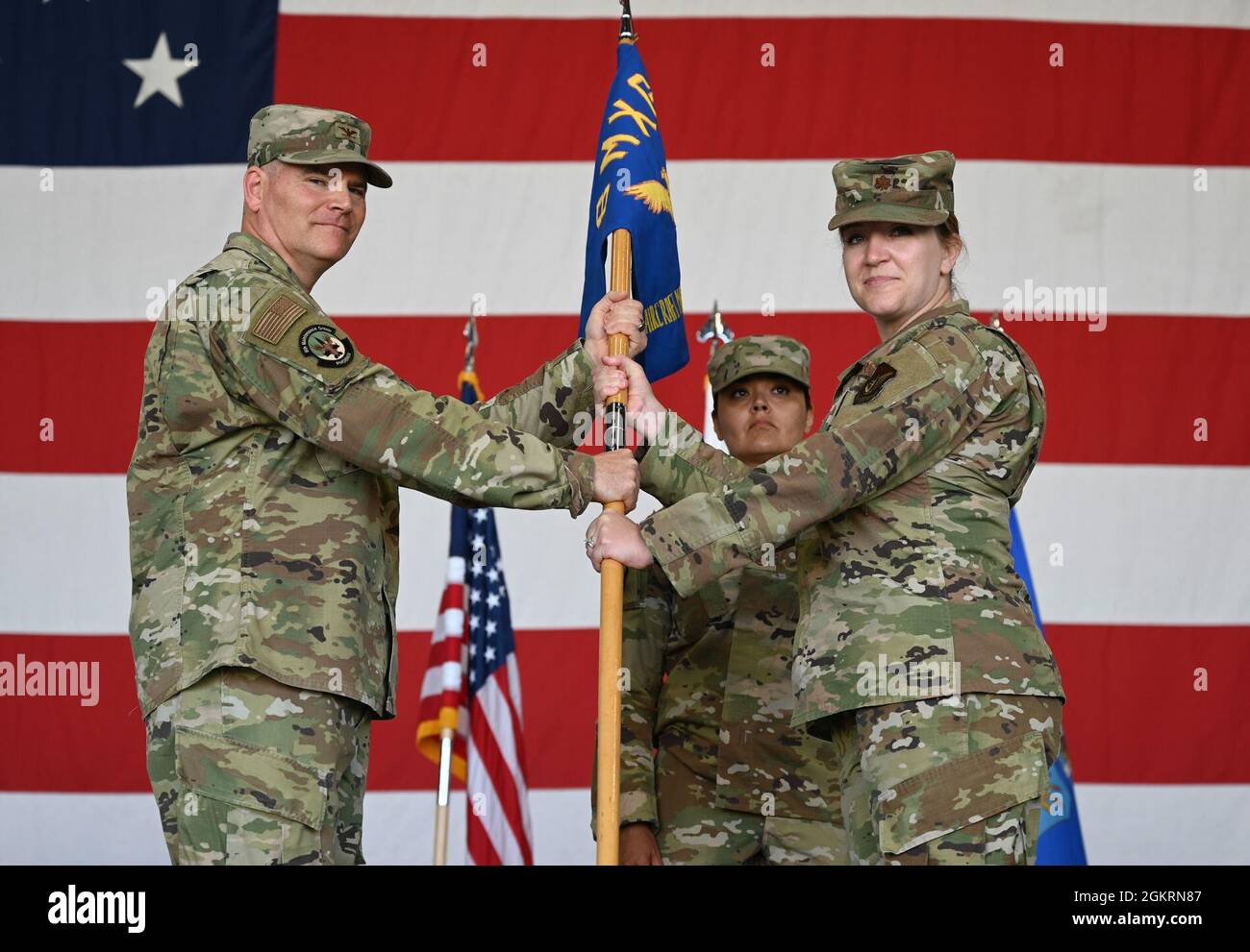 Col. Todd Wydra, 8th Maintenance Group commander, presents the ...