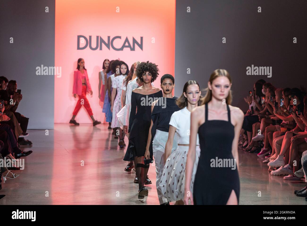 New York, NY - September 9, 2021: Models walk runway for Michelle ...