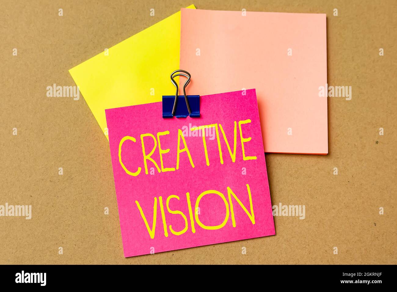 Conceptual display Creative Vision. Word for process of purposefully ...
