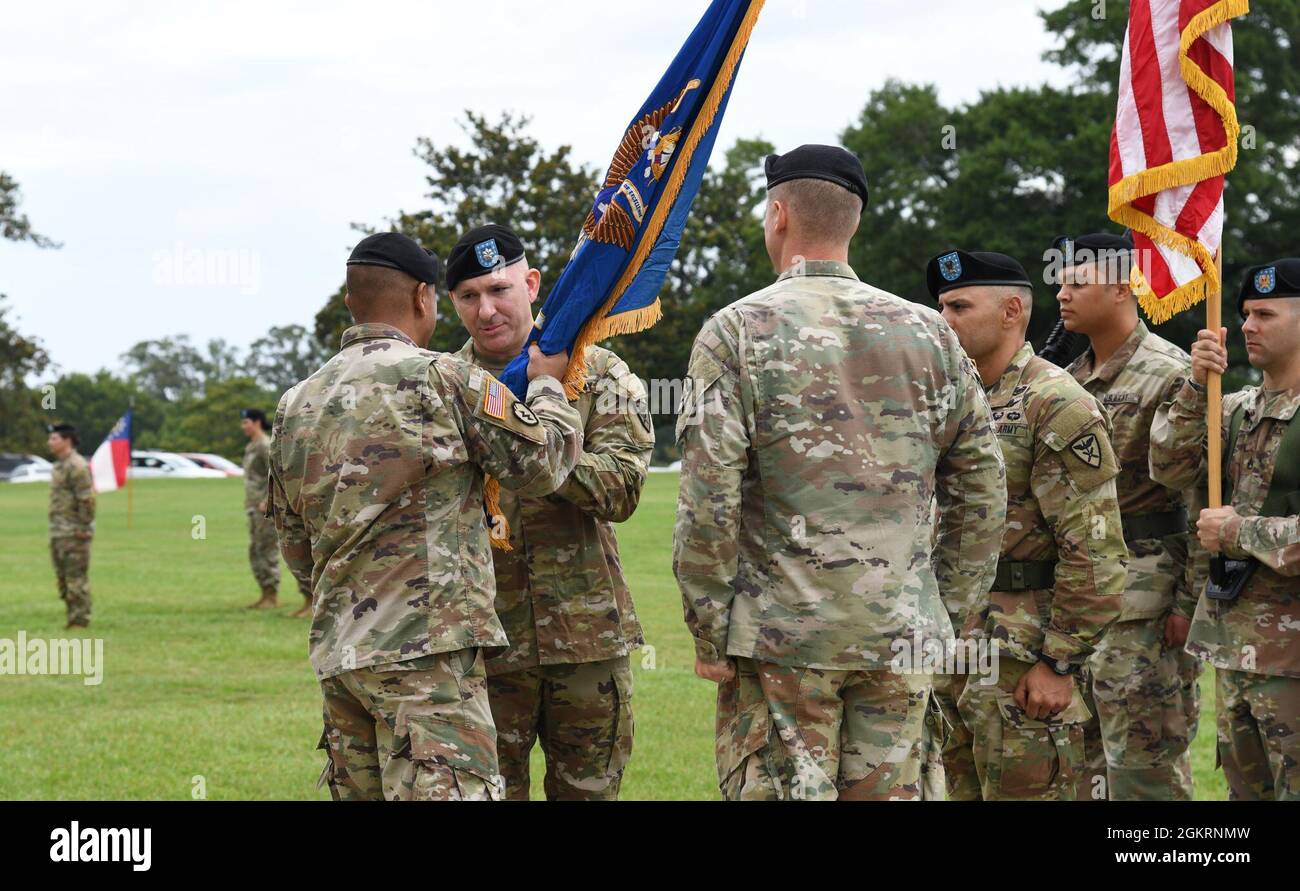 U.S. Army Lt. Col. Ryan Walker, incoming commander of the 1st Battalion ...