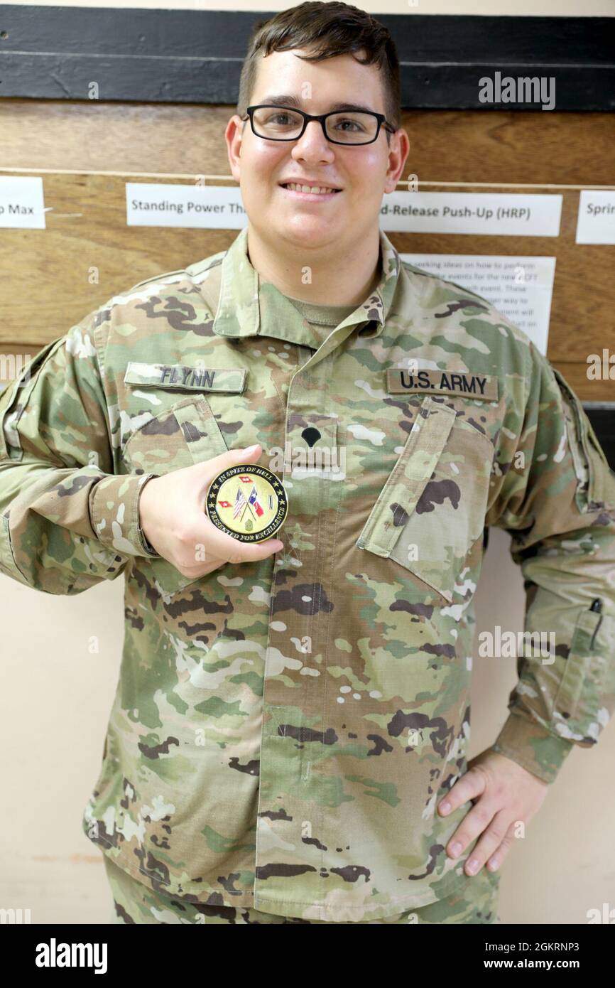 Spc. Kenneth Flynn, an Operations Specialist with Headquarters and ...