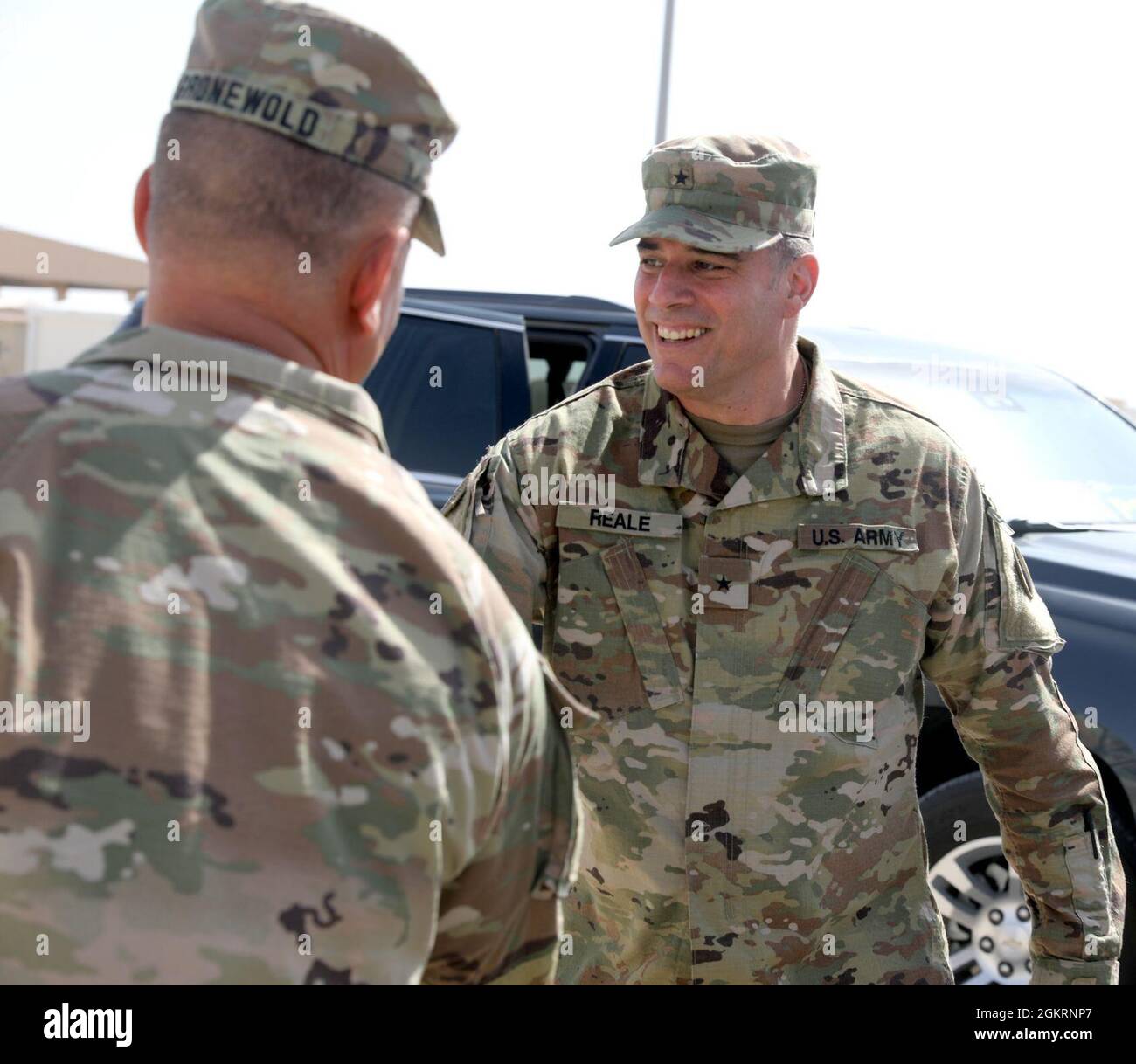 Brig. Gen. Joseph Reale, right, 29th Infantry Division Deputy ...