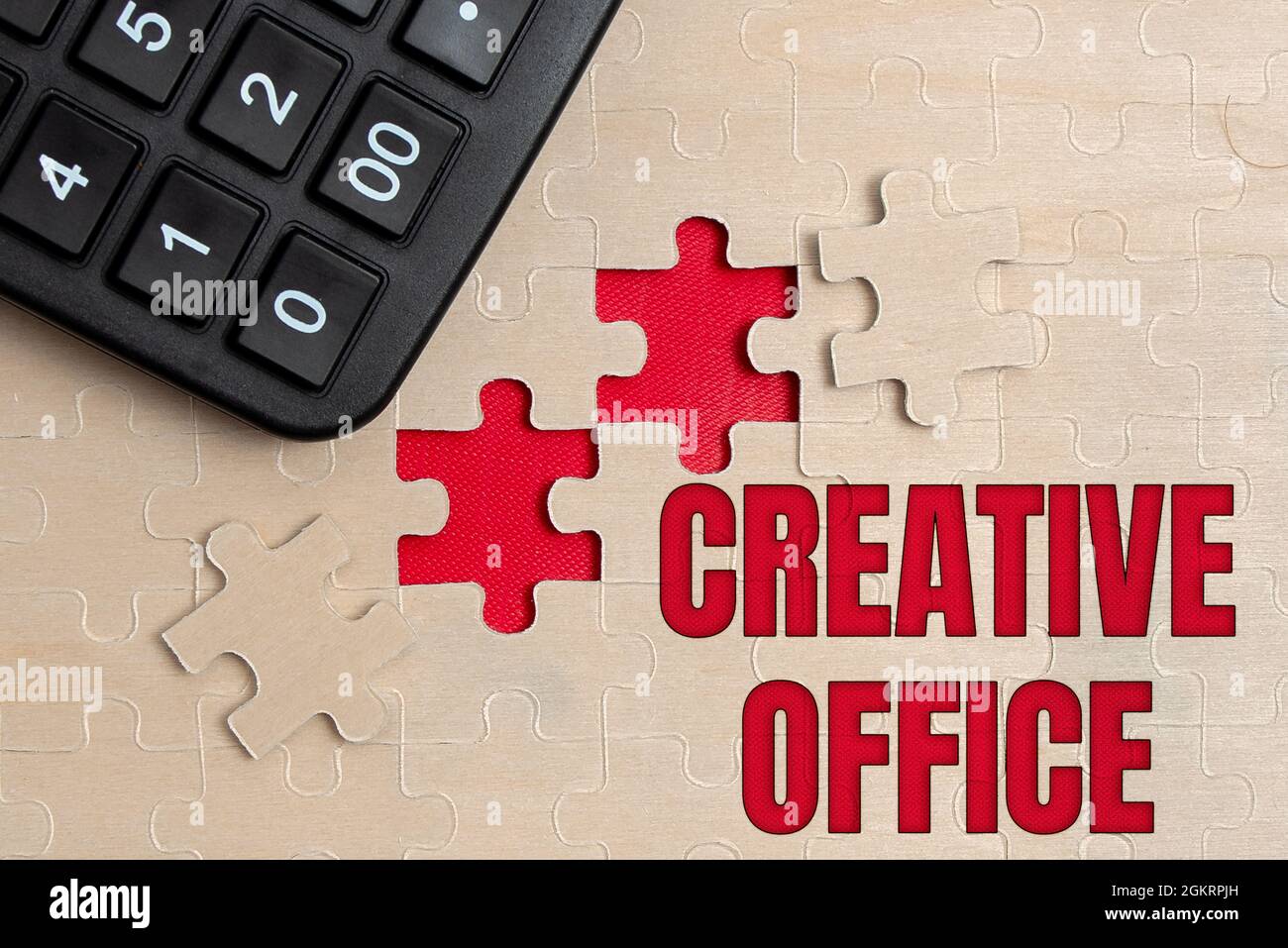 Text caption presenting Creative Office. Business concept any office ...