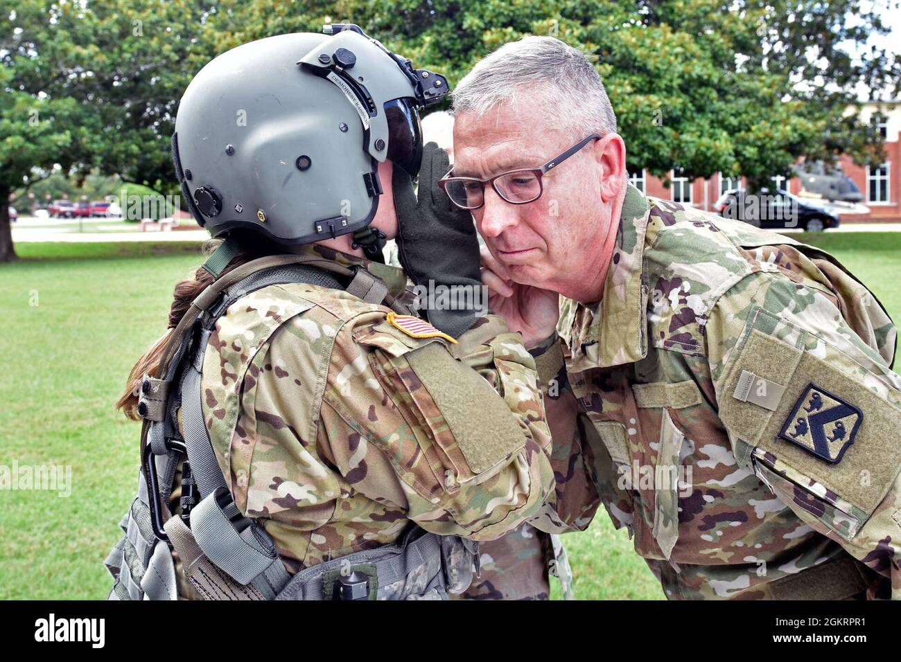 Lt. Gen. Ted Martin, U.S. Army Combined Arms Center commander, listens ...